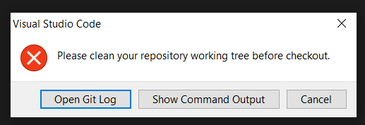 Git clean your repository working tree before checkout - Code Example
