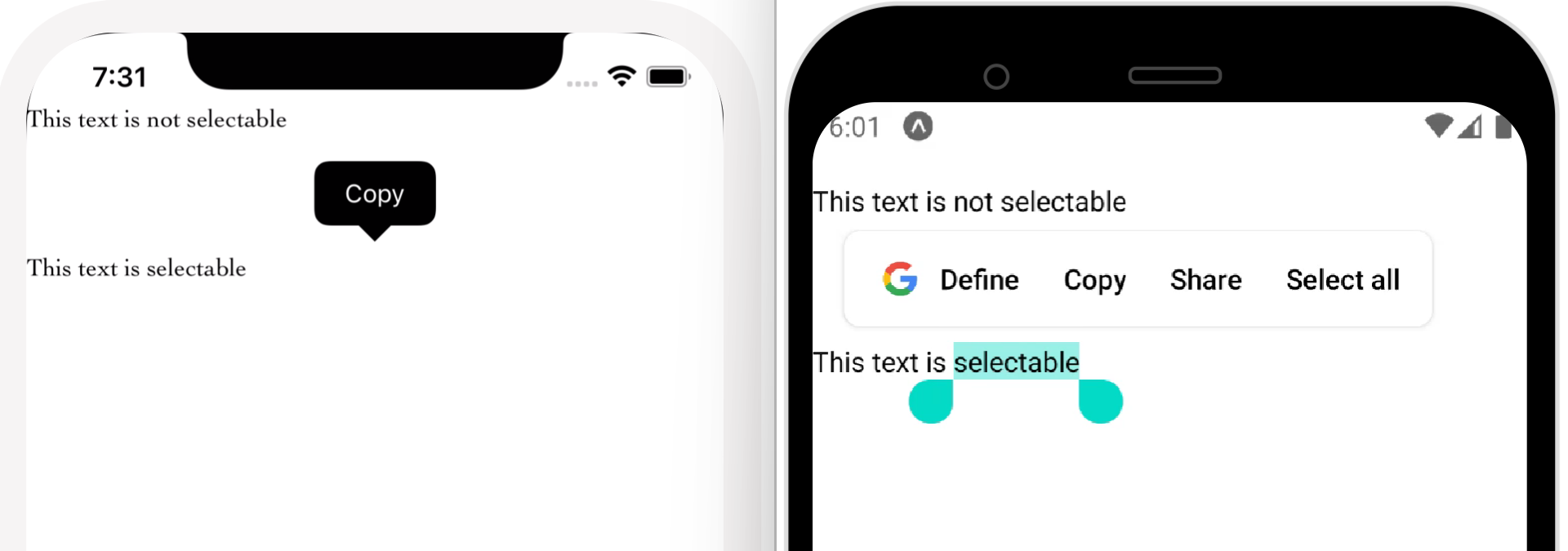 How To Select Text For Copypaste In React Native Code Example 