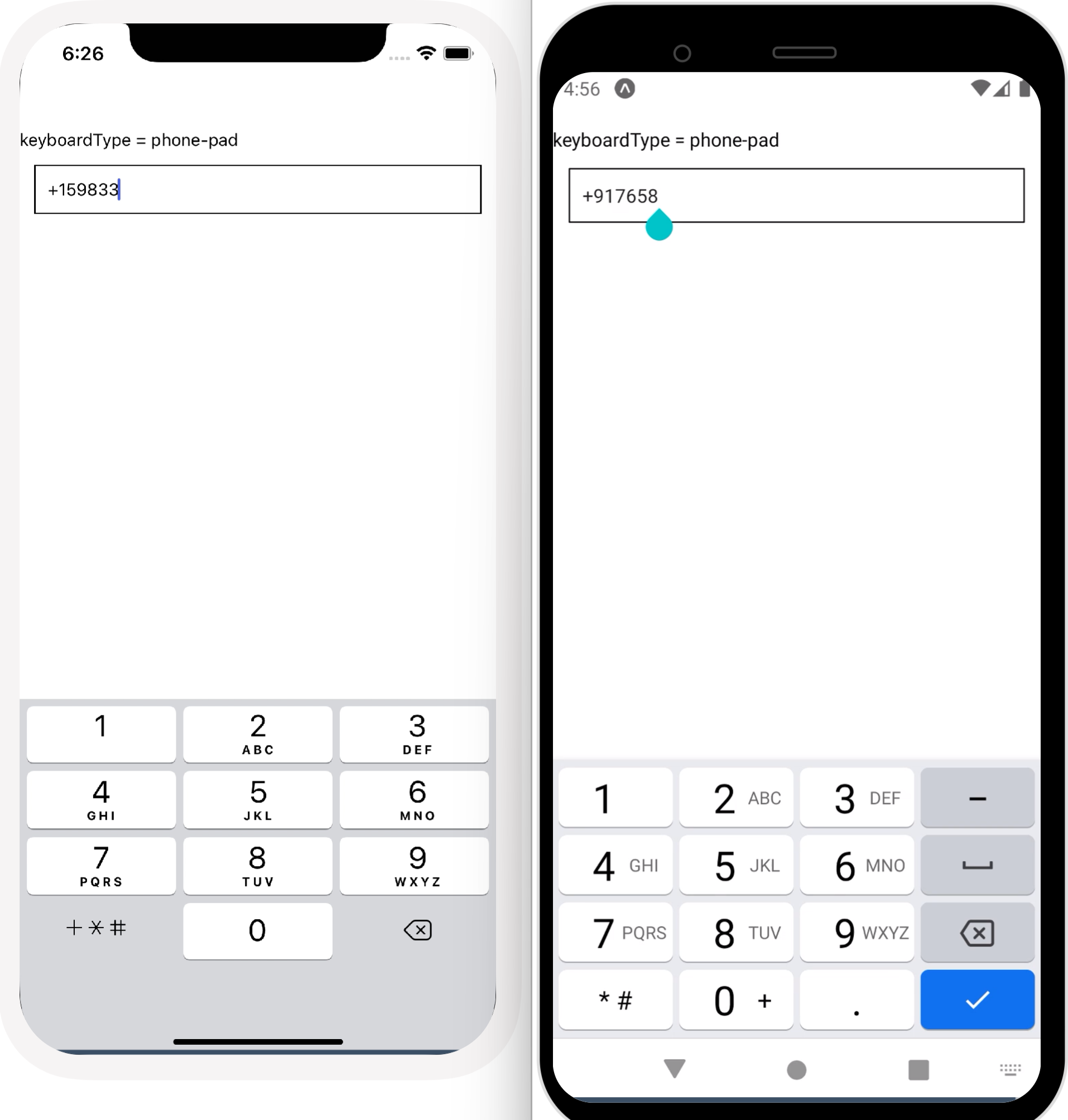 How To Create Phone Number Input Field With Keyboard In React Native 