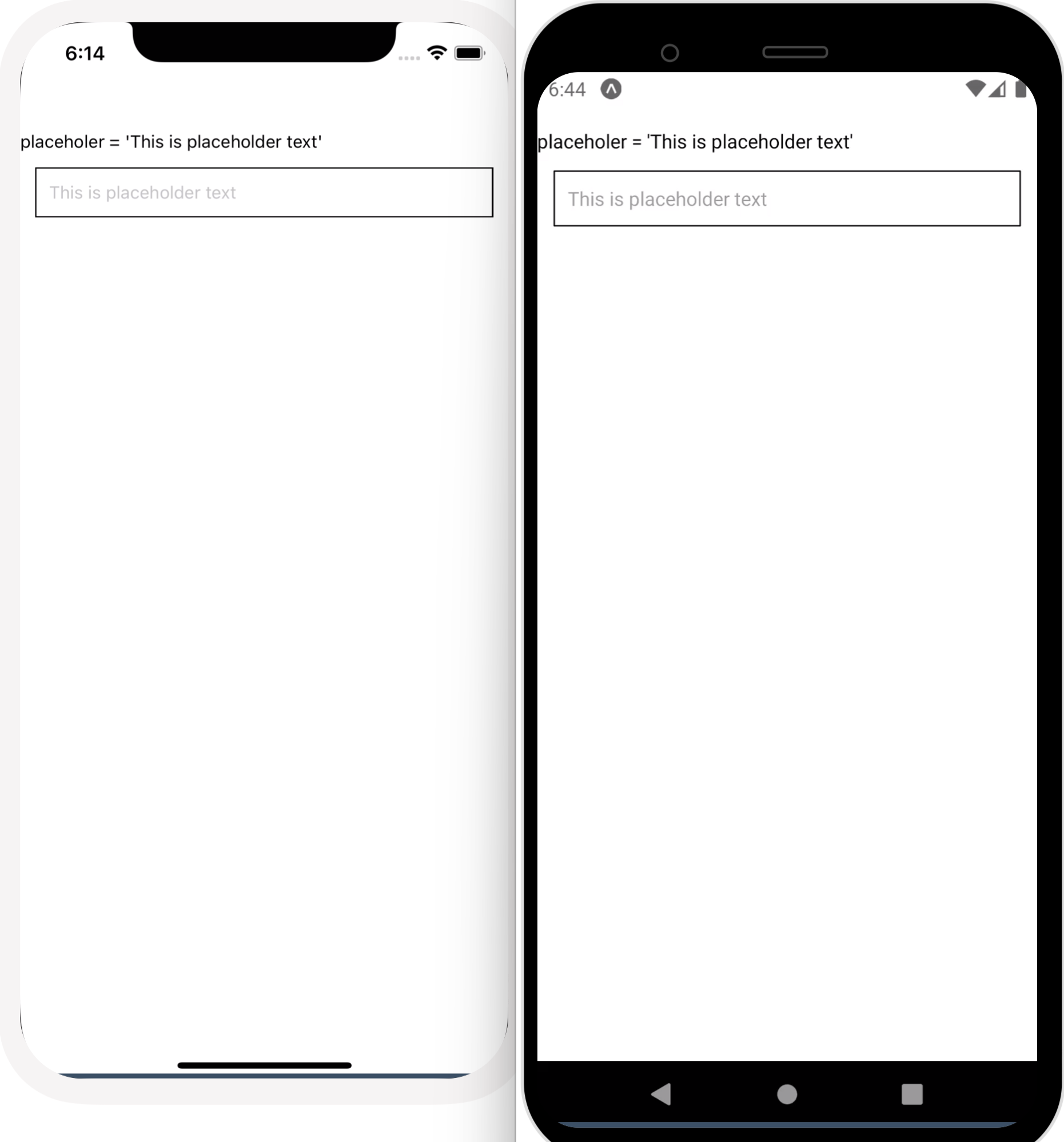 How To Create A Placeholder In Input Field In React Native Code Example